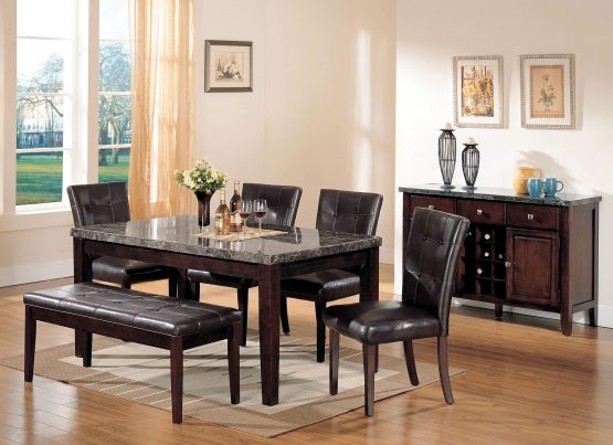ACME Keenan 7-Pc Dining Set - USA Furniture Warehouse
