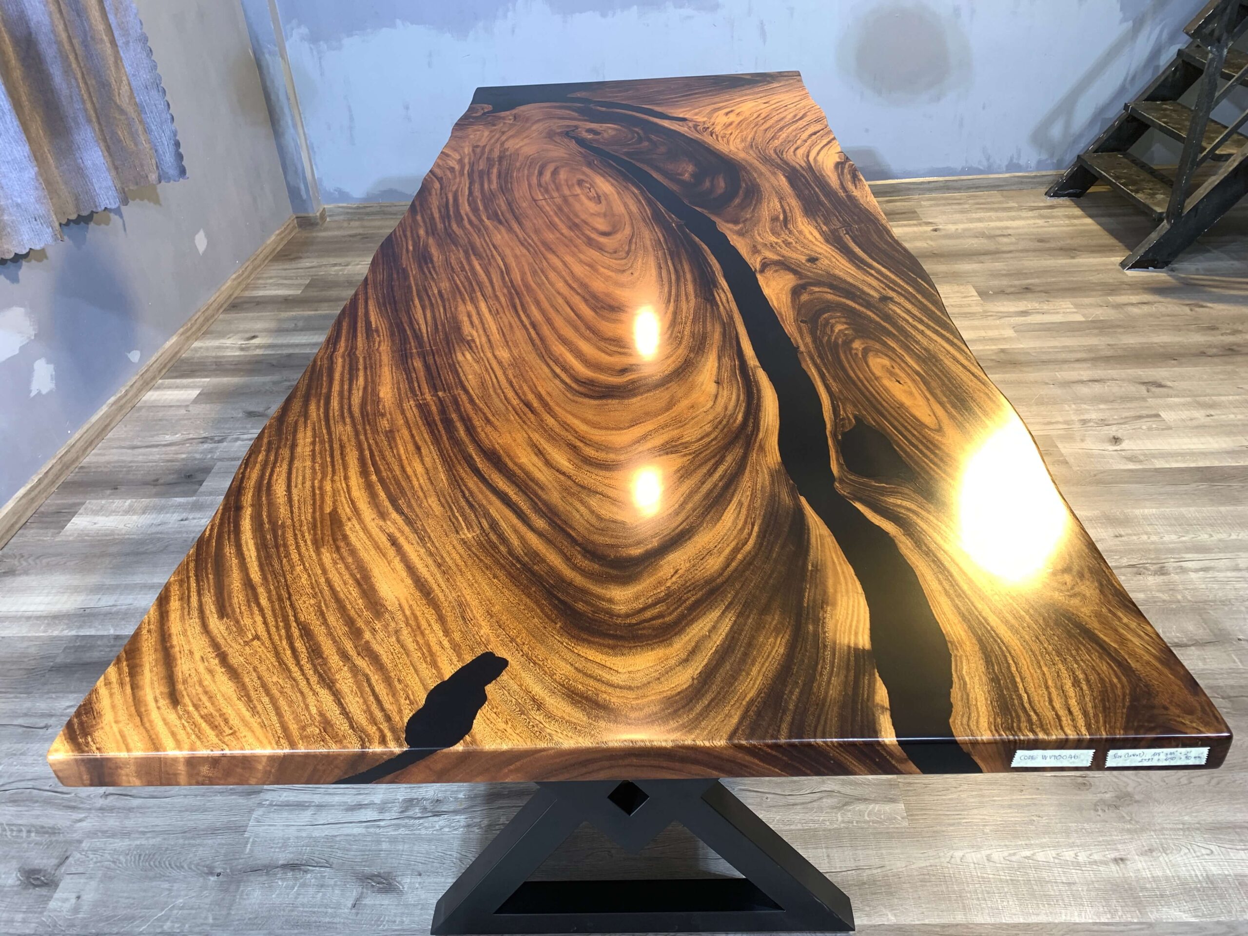 Congo 118″ Large Slap Live Edge Dining Table - USA Furniture Warehouse