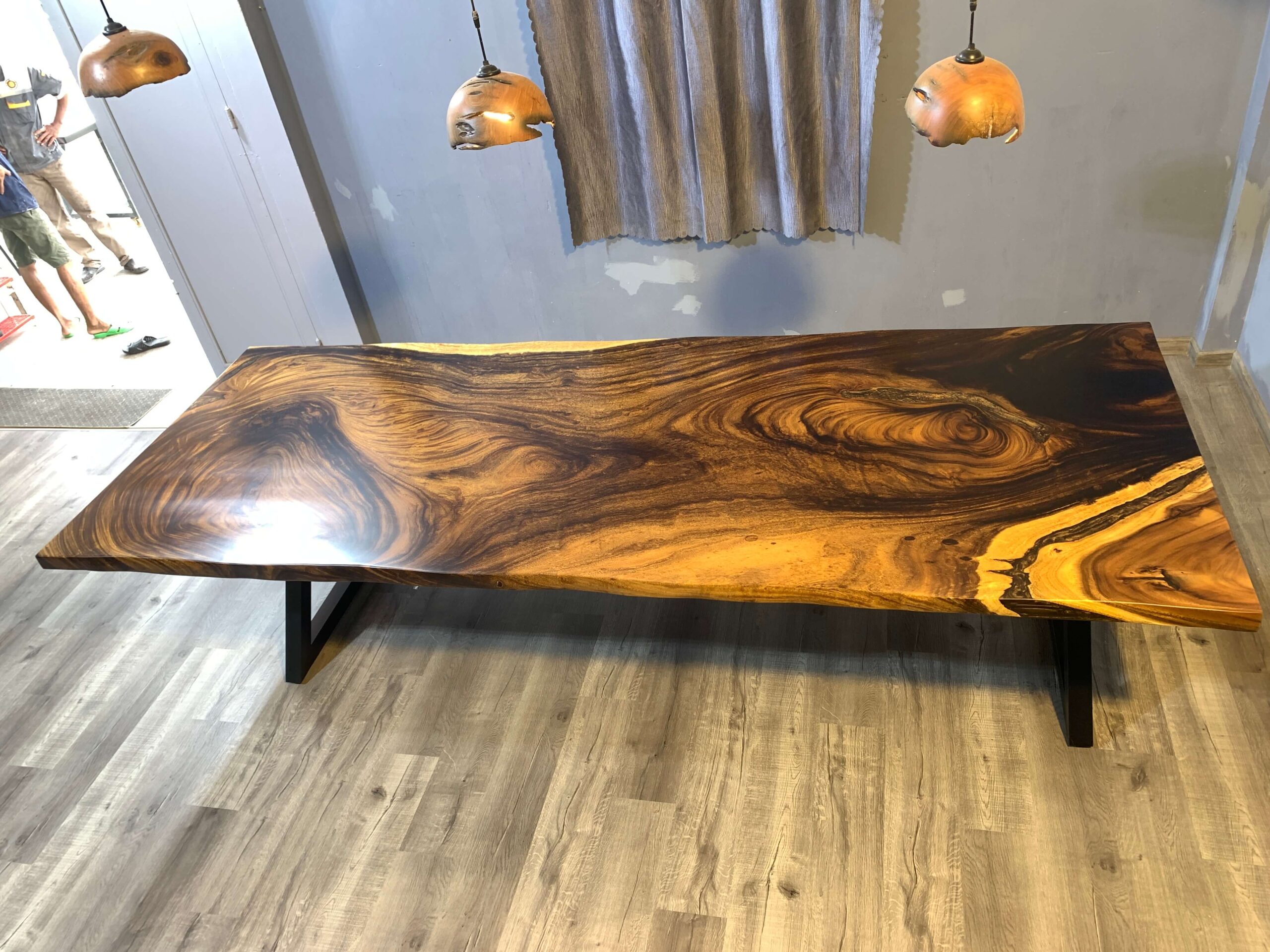 Sundaland 118″ Large Slap Live Edge Dining Table - USA Furniture Warehouse